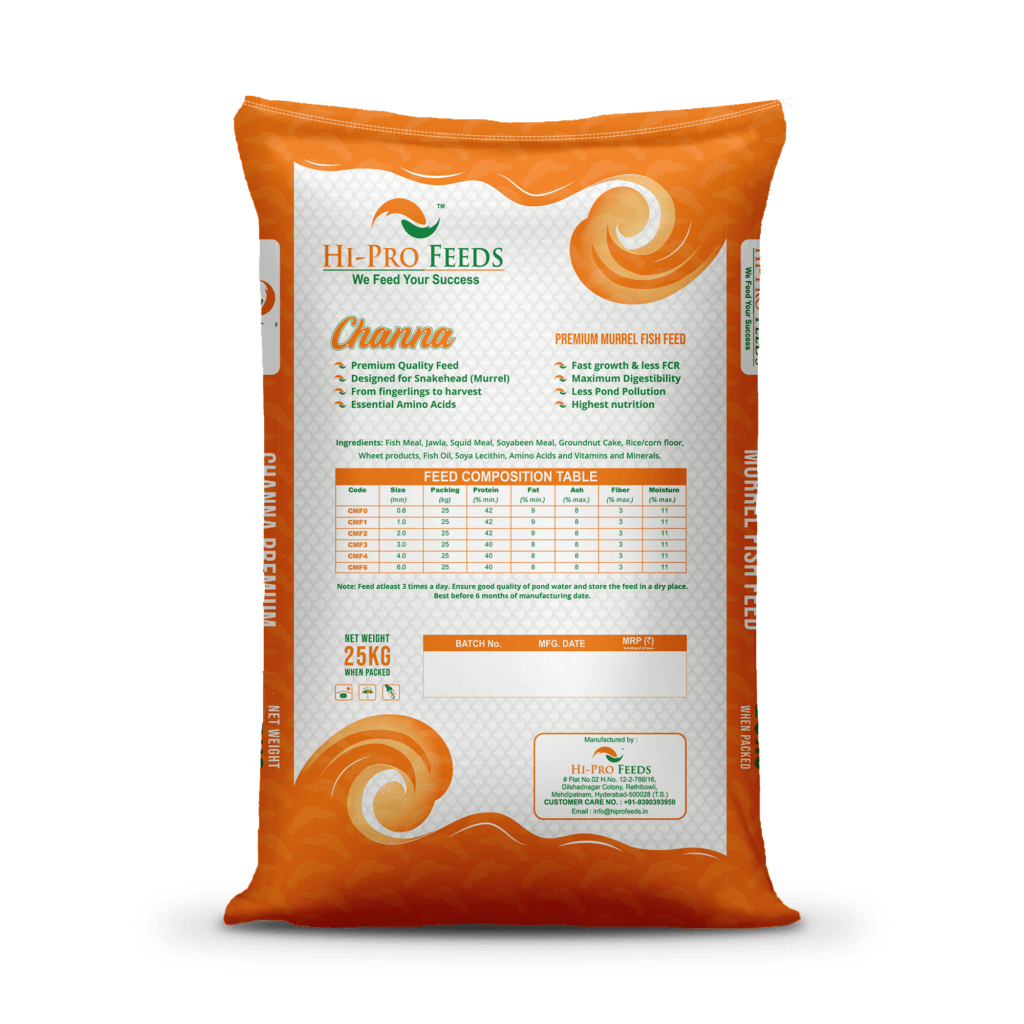 Channa Premium Murrel Fish Feed - Hi-Pro Feeds